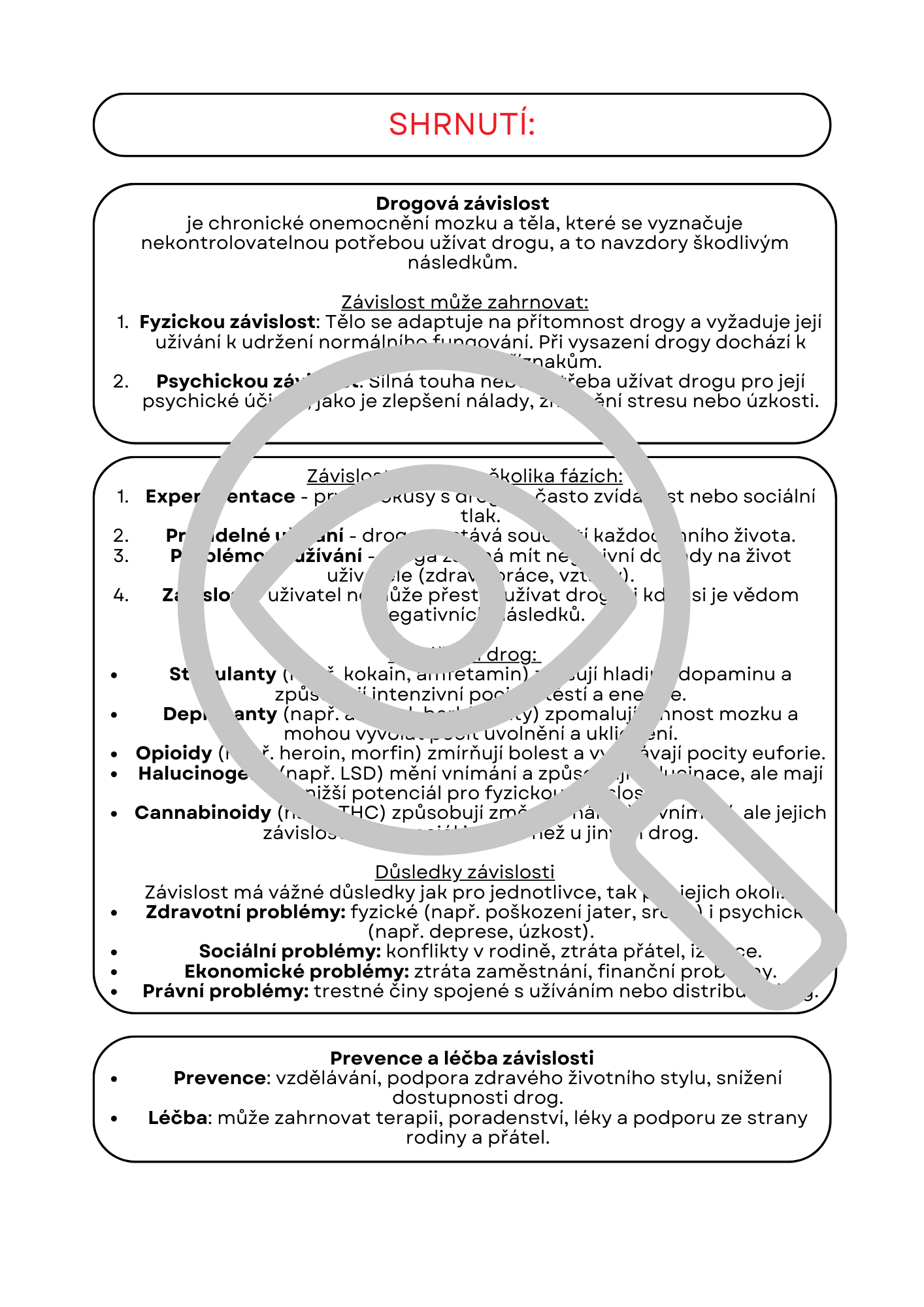Nebezpečí chemie: Pracovní list nejen o drogách a závislostech - Chemie | UčiteléUčitelům.cz